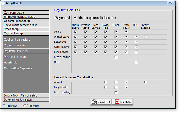 Exo Payroll - Payment Setup
