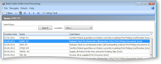 Managing Sales Order Batches