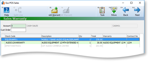Exo POS Help - Warranties