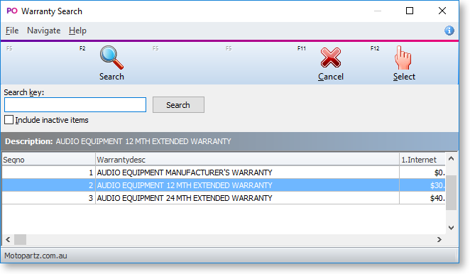 Exo POS Help - Warranties