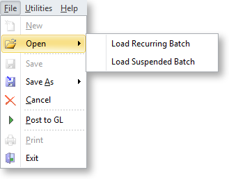 Exo Business Help - Holding GL Batches for Later Posting