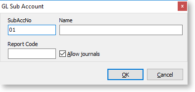 Exo Business Help - Creating GL Sub Accounts