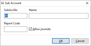Exo Business Help - Creating GL Sub Accounts