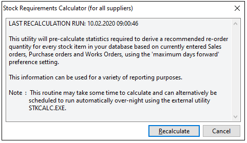Exo Business Help - Forecast Based Purchase Orders