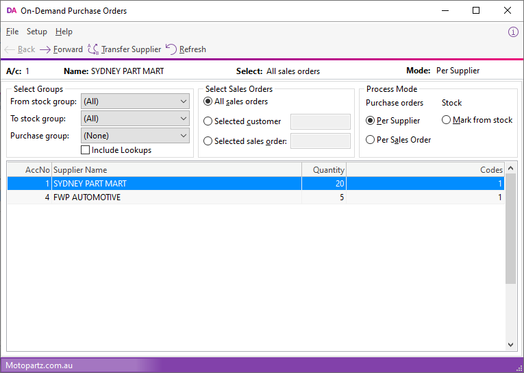 Exo Distribution Advantage Help - On-Demand Purchase Orders - General ...