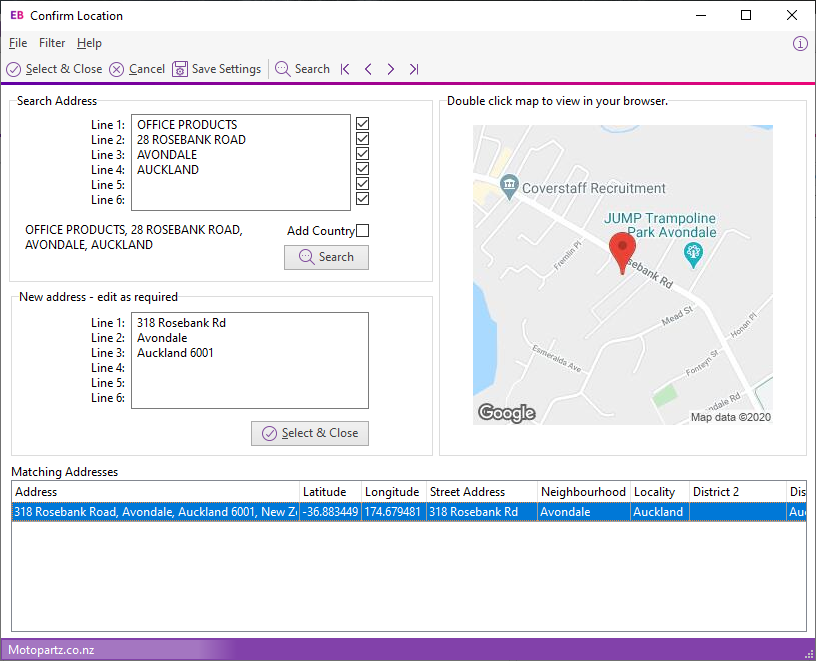 Exo Business Help - Geolocation Settings