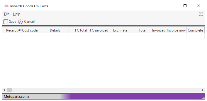 Exo Business Help - Entering a Creditor Invoice
