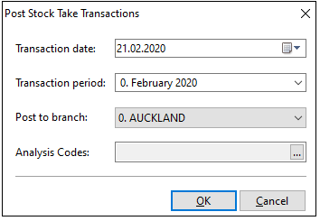 Exo Business Help - Upload Stock Load to Ledger