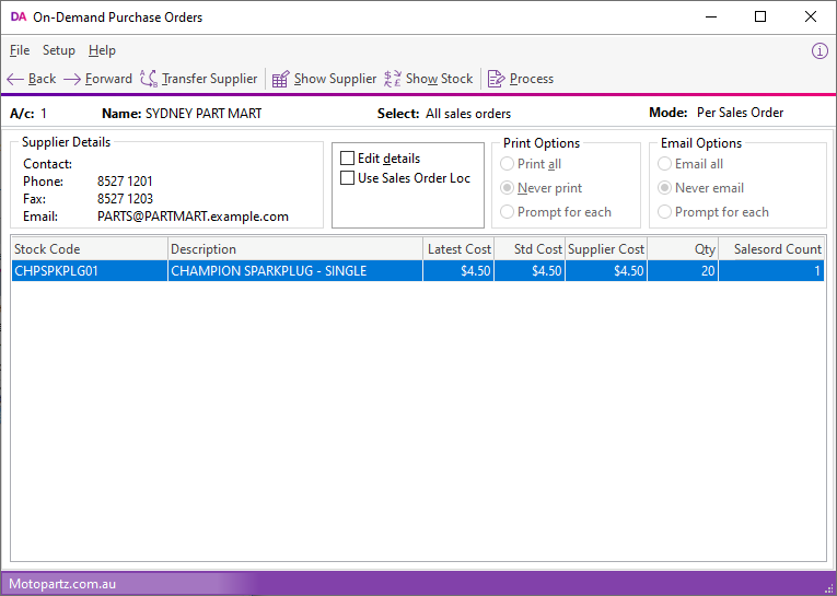 Exo Distribution Advantage Help - On-Demand Purchase Orders - General ...