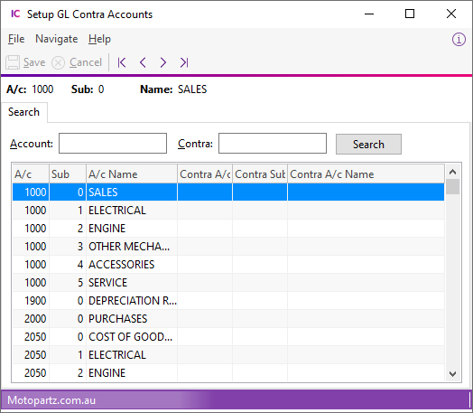 Exo InterCompany Help - Specifying GL Contra Accounts