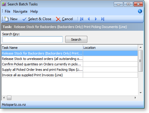 Creating a Sales Order Batch