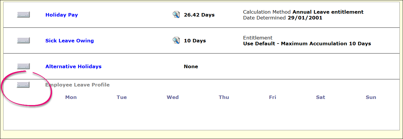 Create an Employee Leave Profile