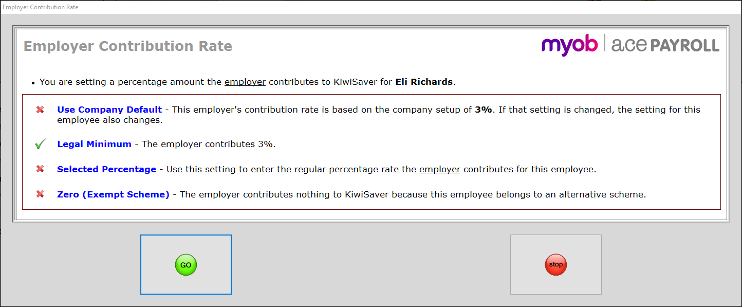 KiwiSaver contribution rates