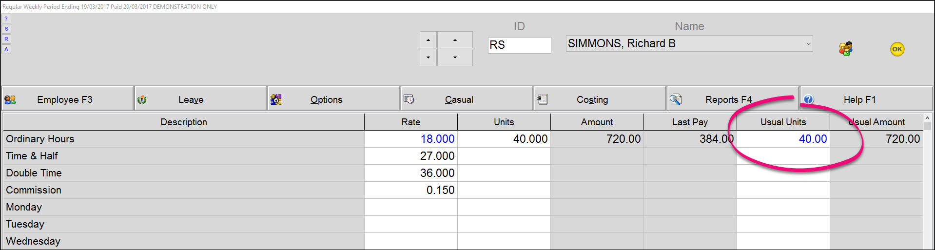 Change employee pay frequencies