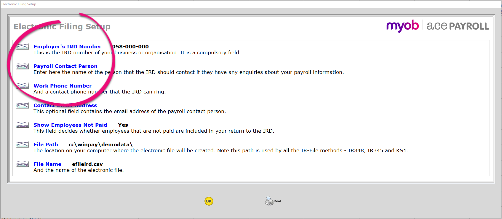 Create and file returns with myIR