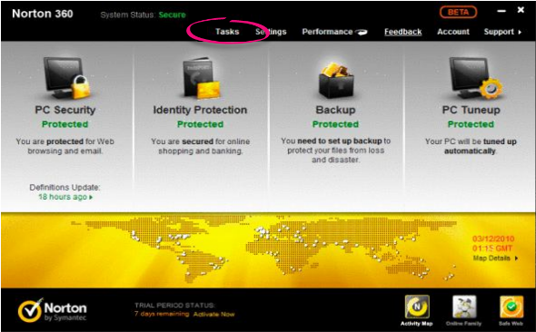 Norton 360 troubleshooting
