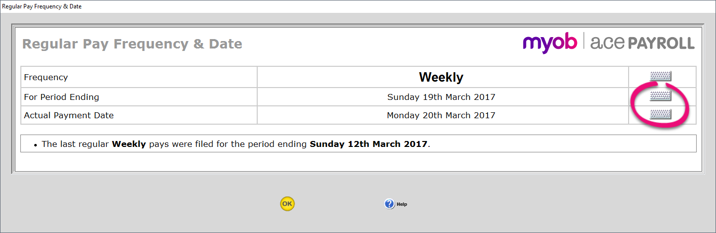 Change employee pay frequencies