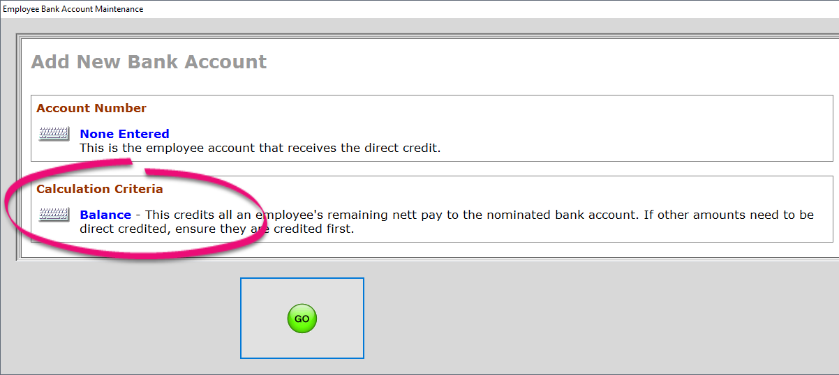 Set up direct credits for deductions