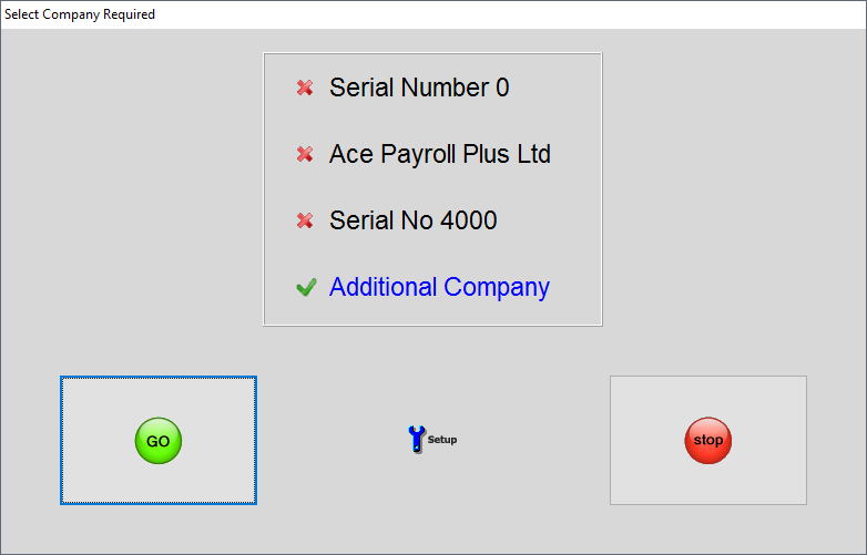 Processing payroll for multiple companies