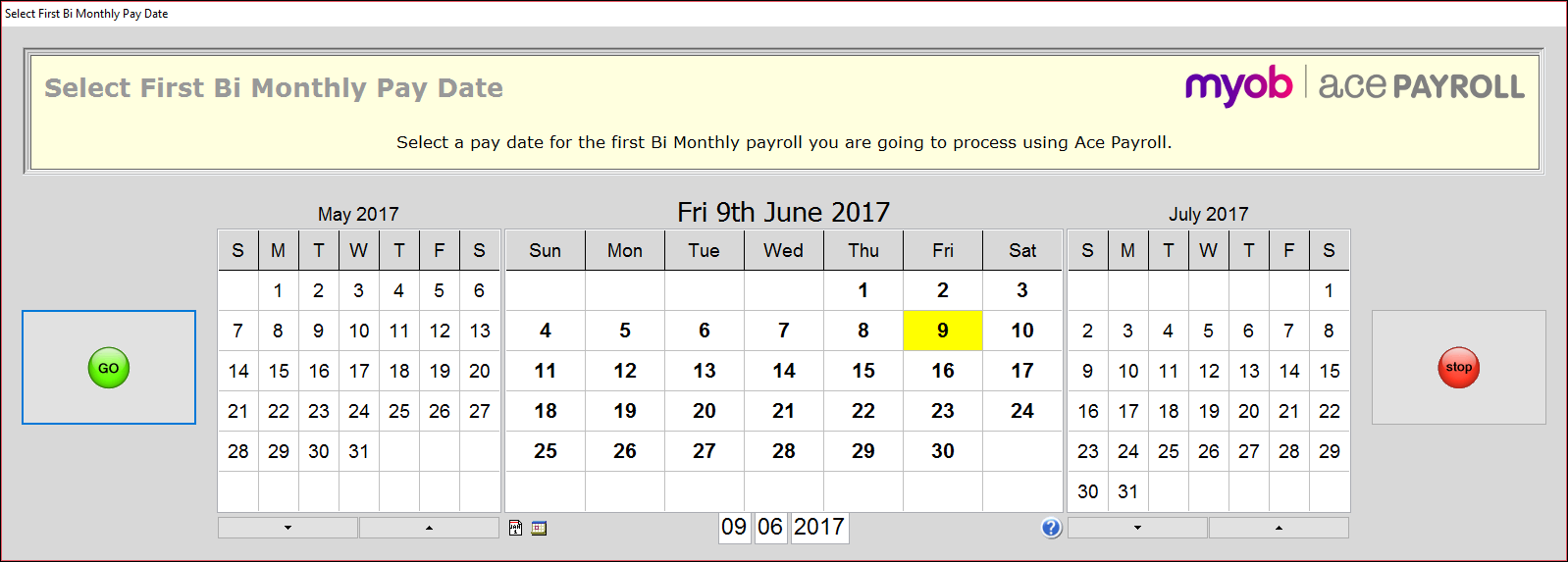 8. Set your first pay date