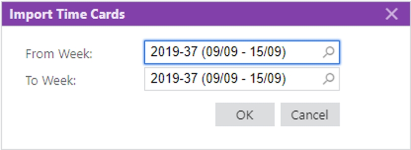 Preparing timesheet batches