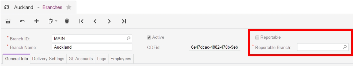 Payroll multi-branch GL