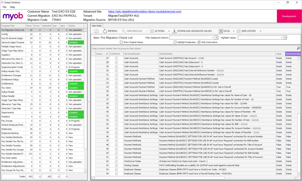 Understanding the Adapt Desktop interface