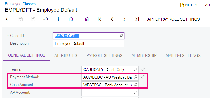 Setting up MYOB Acumatica — Payroll