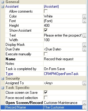 MYOB Greentree Desktop - Example - Business Process Manager
